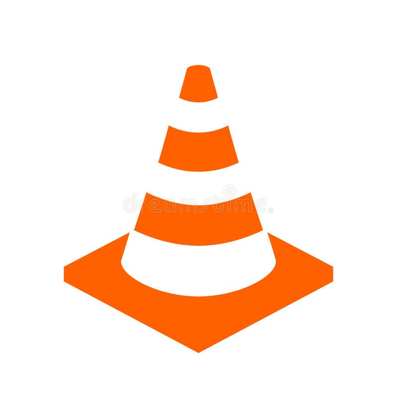 Ilustración Del Vector Del Cono De La Construcción Ilustración del ...