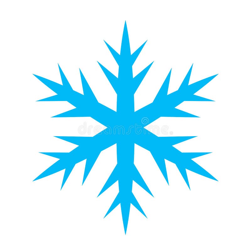 Icono Del Vector Del Copo De Nieve Ilustración del Vector - Ilustración ...