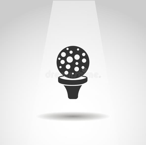 Icono Del Vector De Bola De Golf Icono De Golf Simple Ilustración del ...