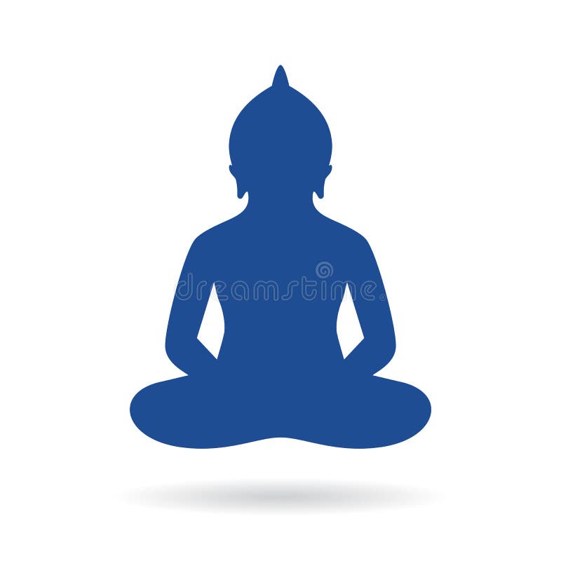 Icono del vector de Buda ilustración del vector. Ilustración de emblema ...