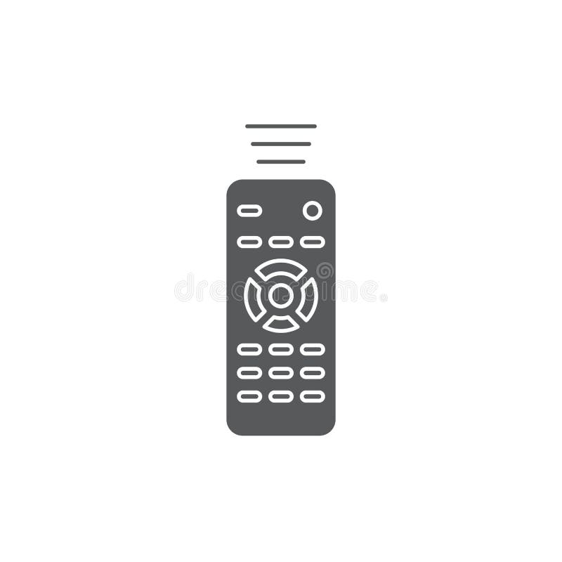Icono Del Vector De Control Remoto Aislado En Fondo Blanco Ilustración ...
