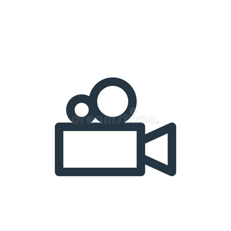 Icono Del Vector De Cámara De Vídeo Aislado En Fondo Blanco ícono De Cámara De Video De Línea