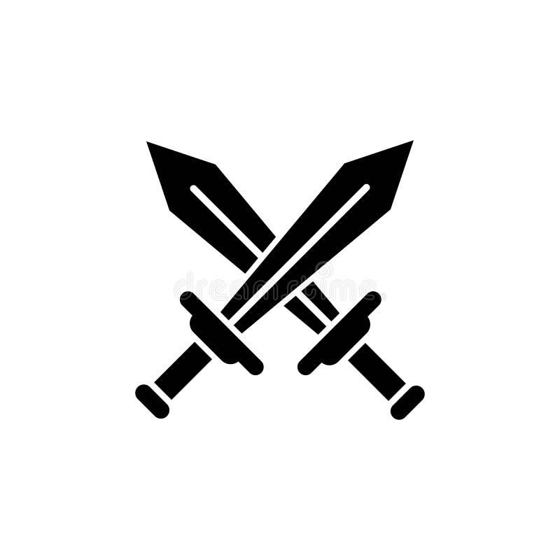 Icono del vector de espada ilustración del vector. Ilustración de ...