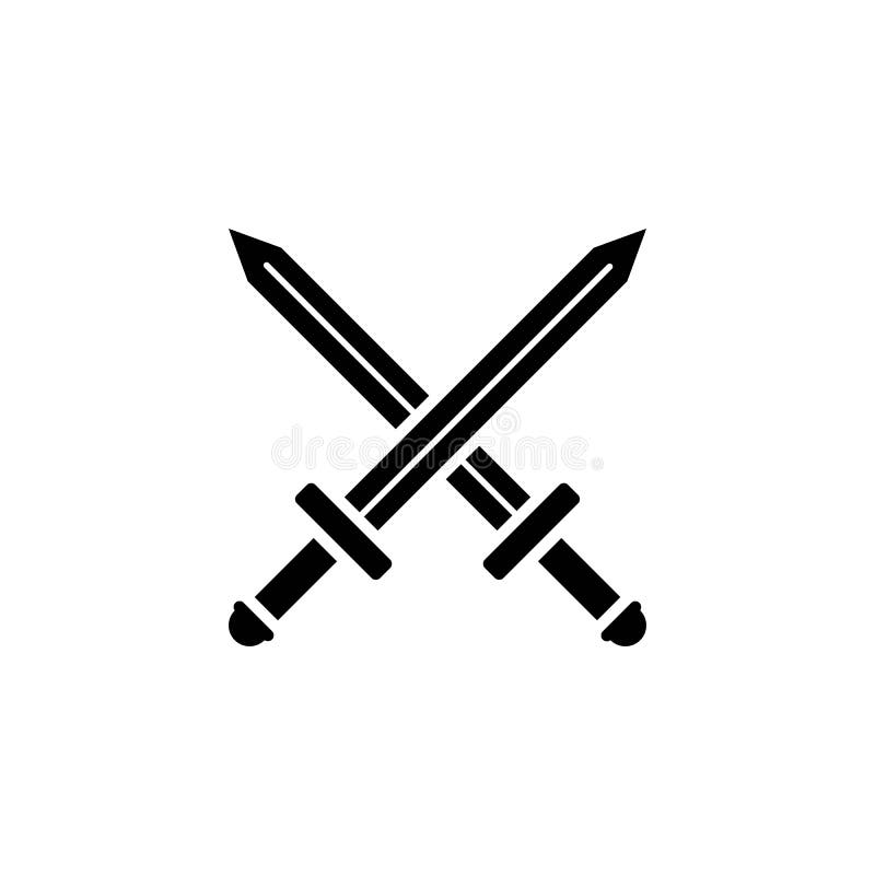 Icono del vector de espada ilustración del vector. Ilustración de ...