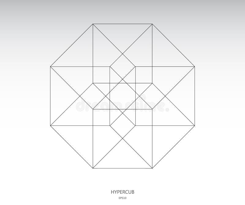 Icono Vectorial De Hipercubo Ilustración del Vector - Ilustración de ...