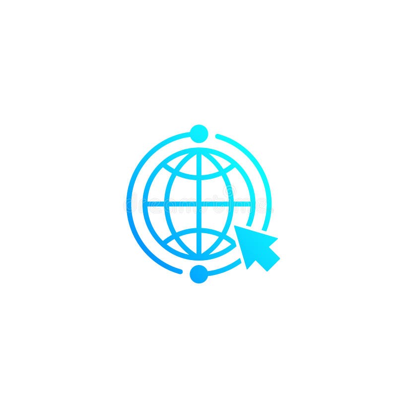 Icono Del Vector De Internet Ilustración del Vector - Ilustración de ...