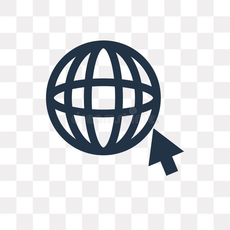 Icono Del Vector De Internet Aislado En El Fondo Transparente, Interno ...