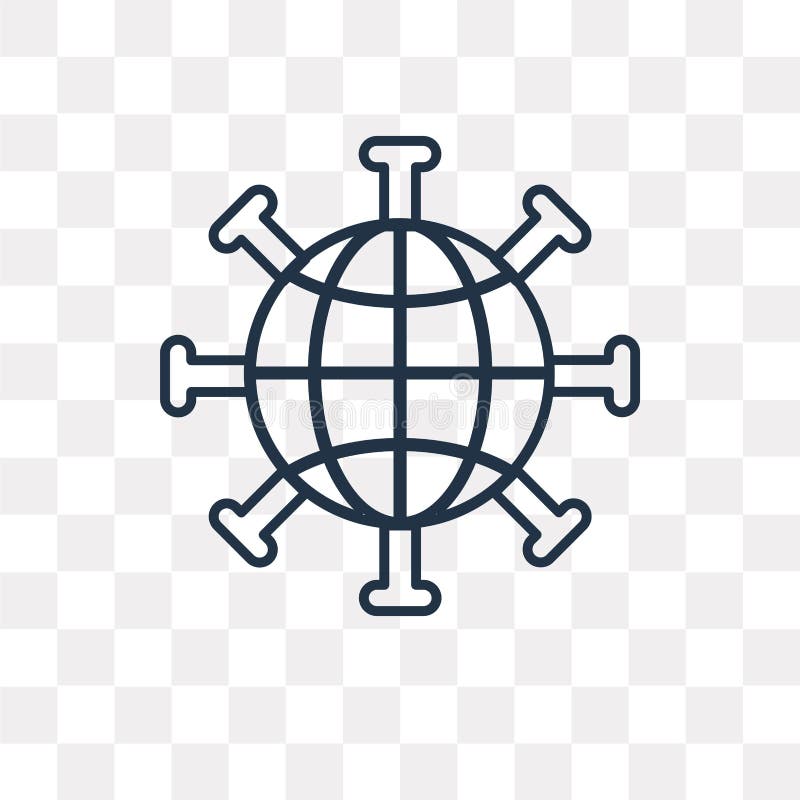 Icono Del Vector De Internet Aislado En El Fondo Transparente, Linear ...