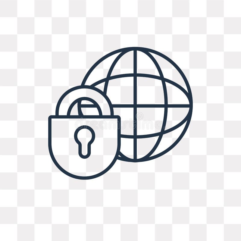 Icono Del Vector De Internet Aislado En El Fondo Transparente, Linear ...