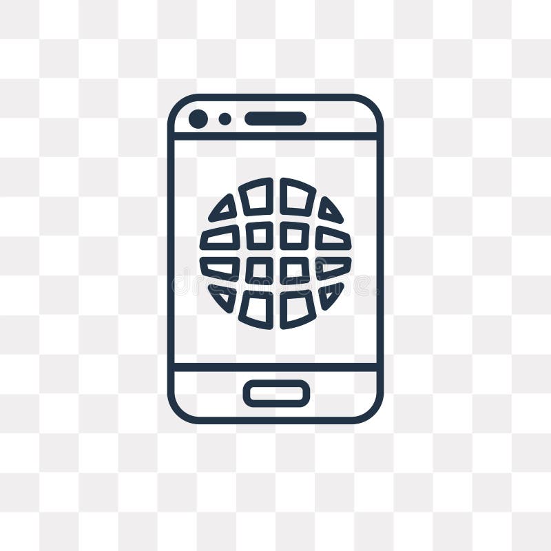 Icono Del Vector De Internet Aislado En El Fondo Transparente, Linear ...