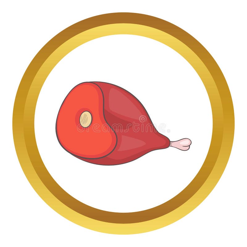 Icono del vector de Jambon ilustración del vector. Ilustración de ...
