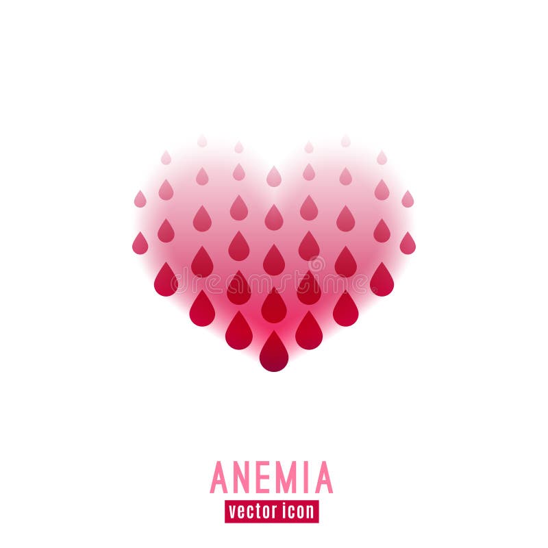 Icono De La Anemia Y De La Hemofilia Ilustración del Vector ...