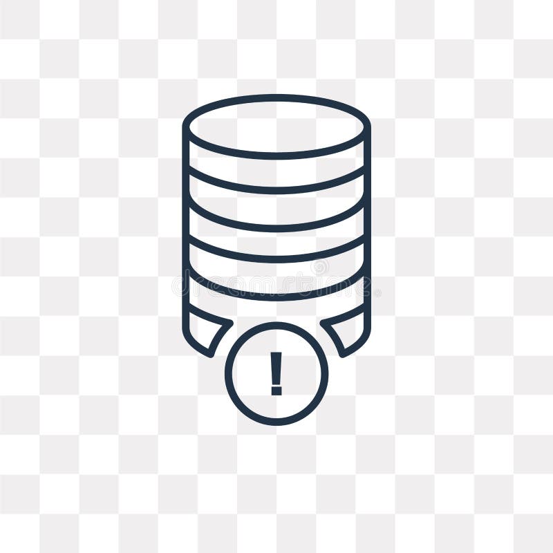 Icono Del Vector De La Base De Datos Aislado En El Fondo Transparente ...