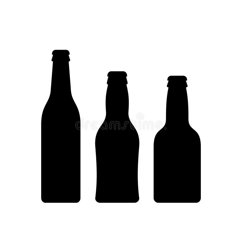 Icono Del Vector De La Botella De Cerveza Ilustración del Vector ...