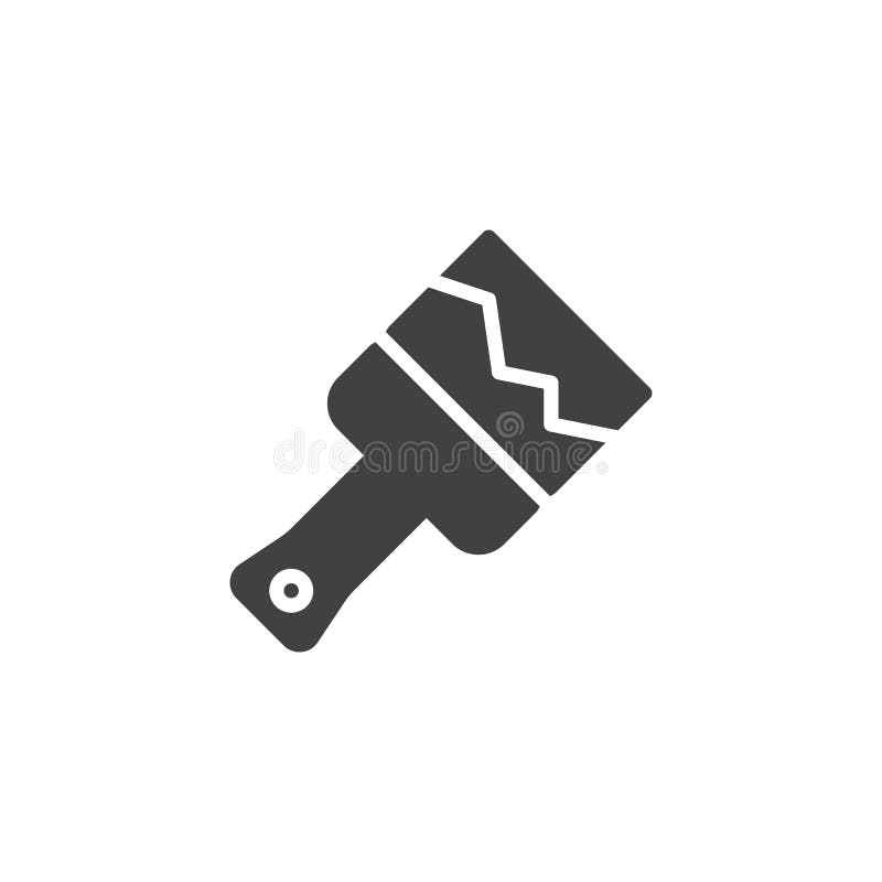 Icono Del Vector De La Brocha Ilustración del Vector - Ilustración de ...