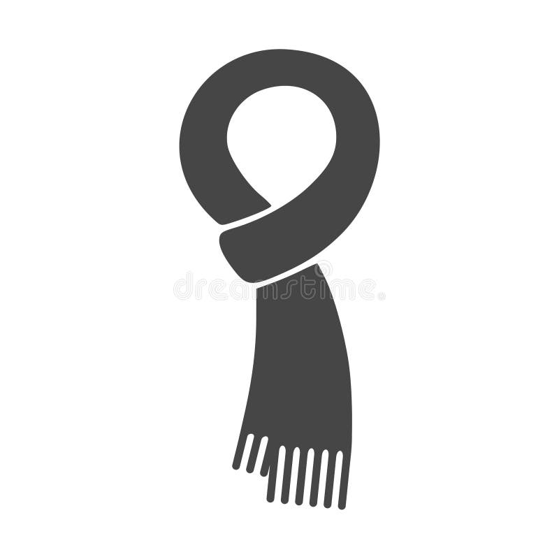 Icono Del Vector De La Bufanda - Ejemplo Ilustración del Vector ...