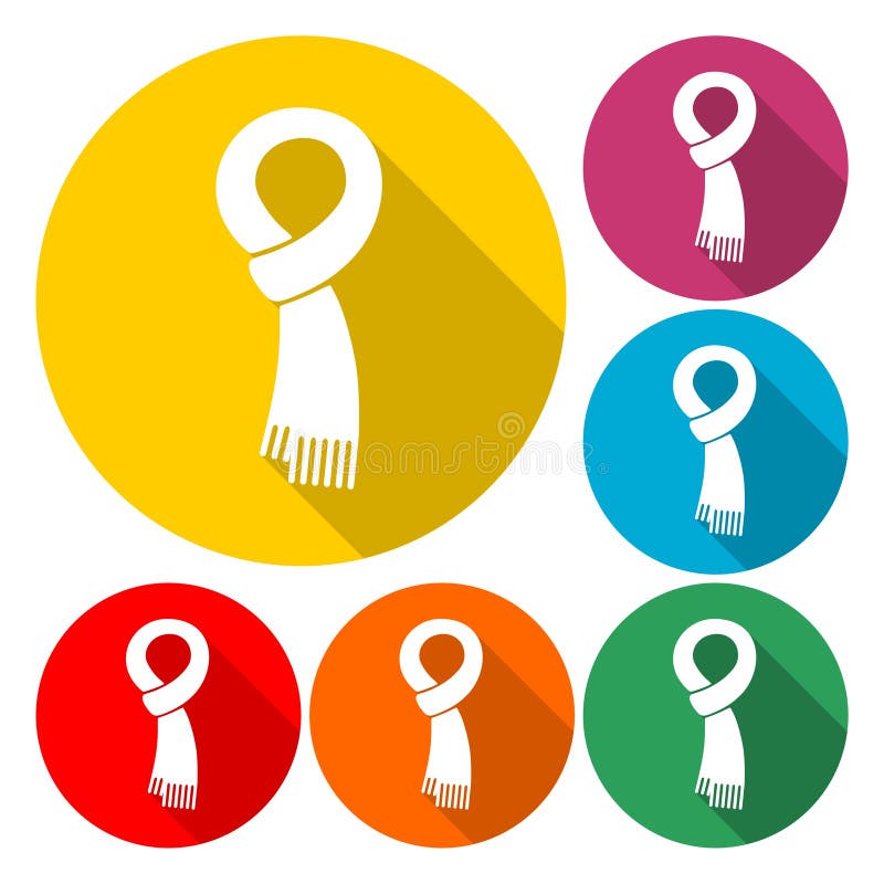 Icono Del Vector De La Bufanda - Ejemplo Ilustración del Vector ...