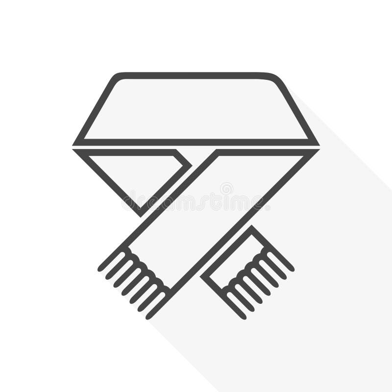 Icono Del Vector De La Bufanda - Ejemplo Ilustración del Vector ...