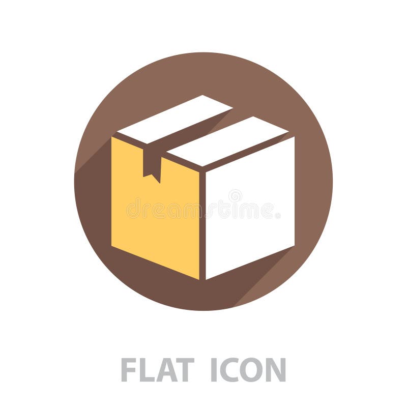 Icono Del Vector De La Caja Vector Ilustración del Vector - Ilustración ...