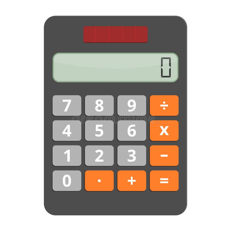 Icono Del Vector De La Calculadora Ilustración del Vector - Ilustración ...