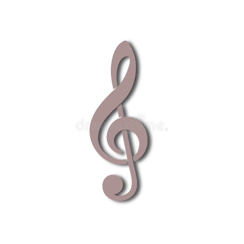 Icono Del Vector De La Clave De Sol Ilustración del Vector ...