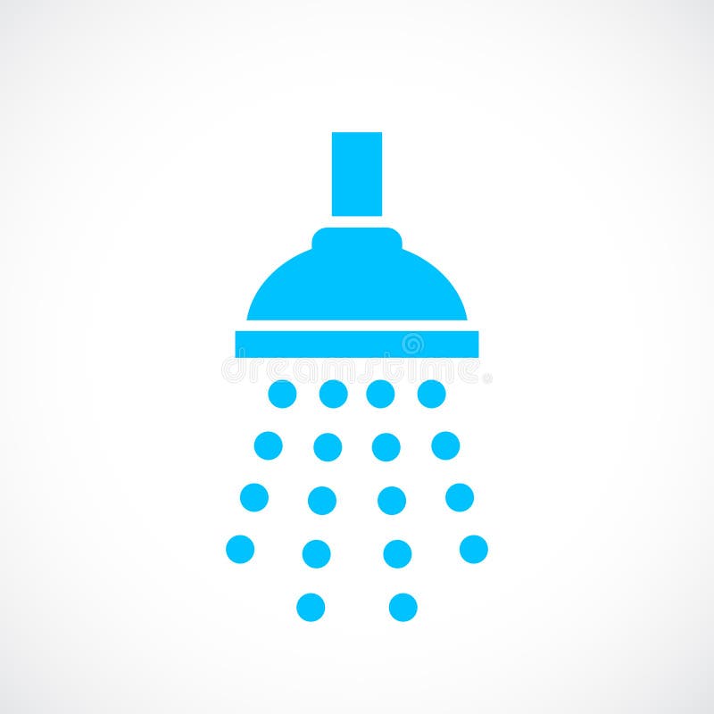 Icono de la ducha ilustración del vector. Ilustración de icono - 53987144