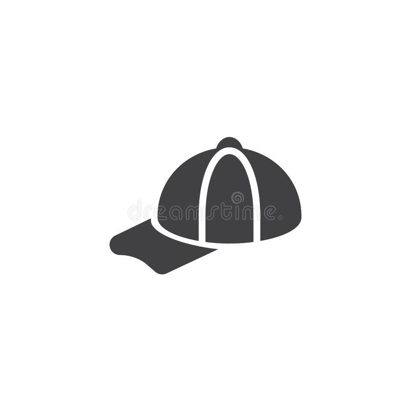 Icono Del Vector De La Gorra De Béisbol Ilustración del Vector ...