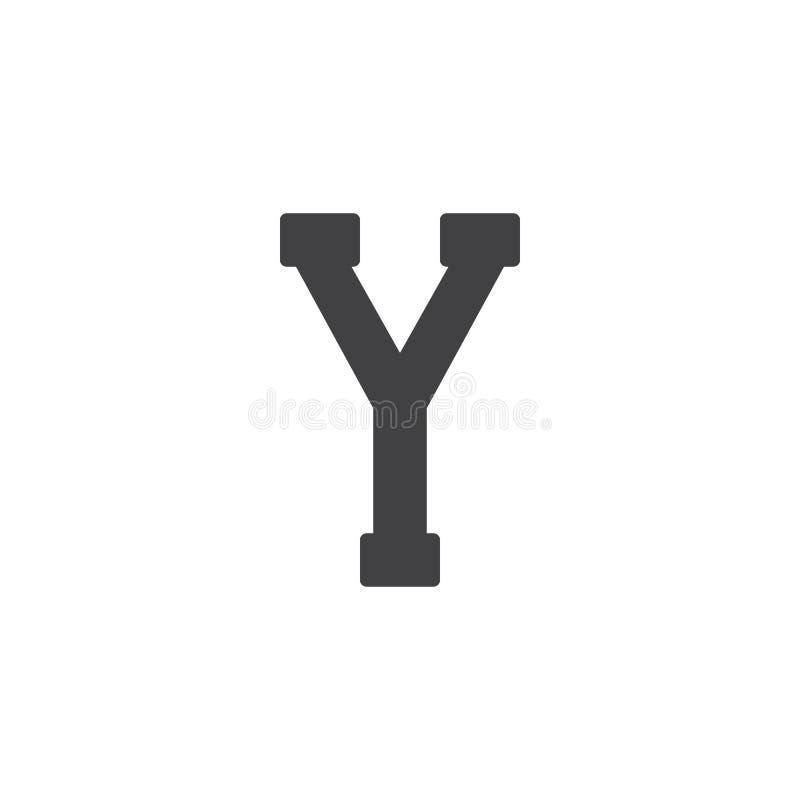 Signo Upsilon. Símbolo Del Alfabeto Griego De Letra Upsilon Stock de ...