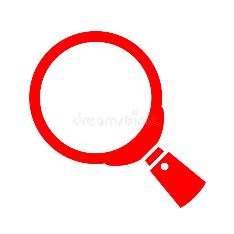 Icono Del Vector De La Lupa Ilustración del Vector - Ilustración de ...