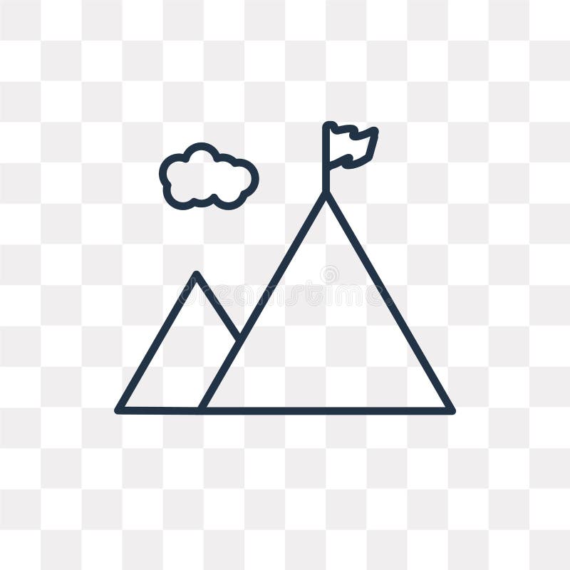 Icono Del Vector De La Meta Aislado En El Fondo Transparente, Meta ...