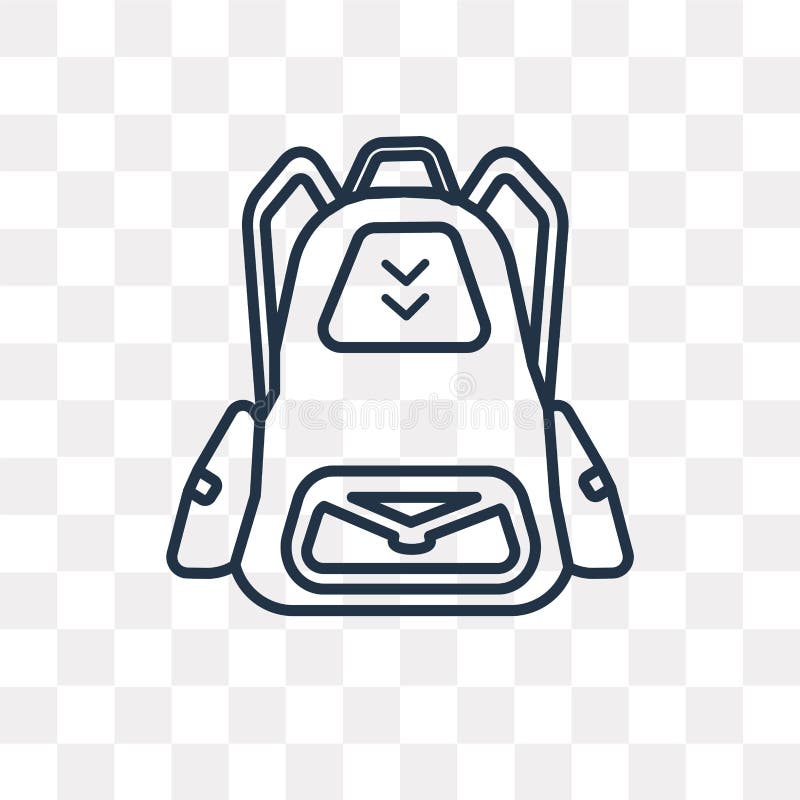Icono Grande Del Vector De La Mochila Aislado En El Fondo Transparente ... Icono Grande Del Vector De La Mochila Aislado En El Fondo Transparente ...