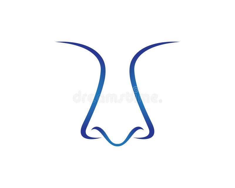 Icono Del Vector De La Nariz Ilustración del Vector - Ilustración de ...