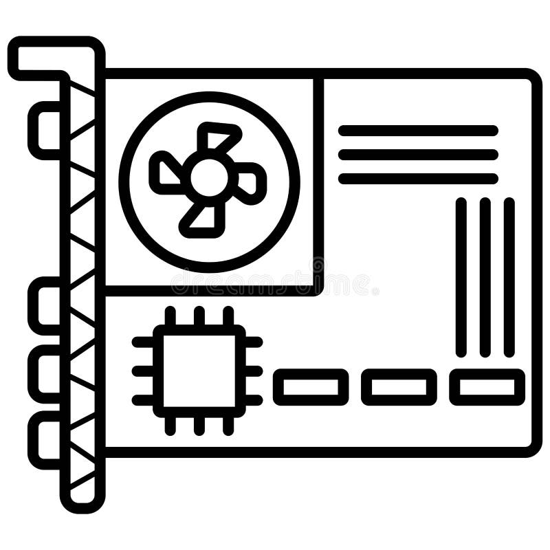 Vector Del Icono De La Placa Madre Stock de ilustración - Ilustración de electricidad, personal ...