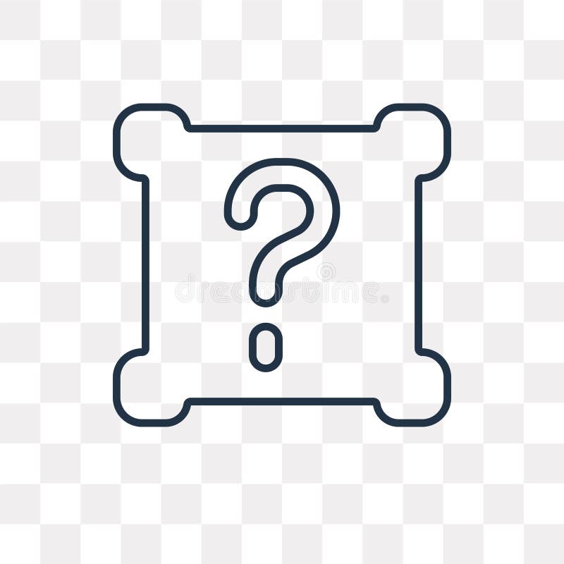 Icono Del Vector De Las Preguntas Aislado En El Fondo Transparente ...
