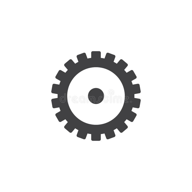 Icono Del Vector De La Rueda Dentada Ilustración del Vector ...