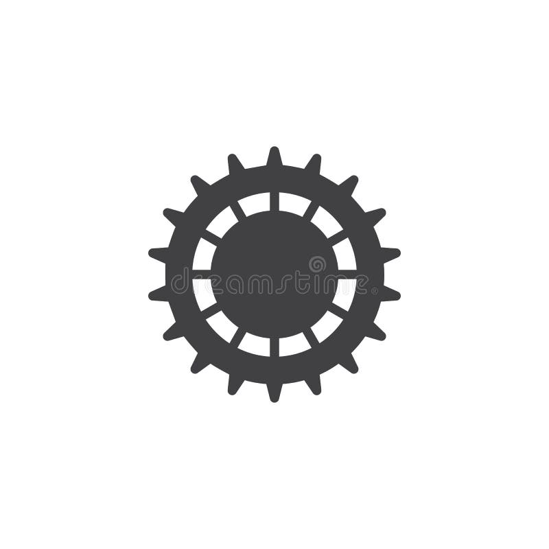 Icono Del Vector De La Rueda Dentada Ilustración del Vector ...