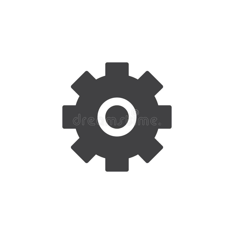 Icono Del Vector De La Rueda Dentada Ilustración del Vector ...