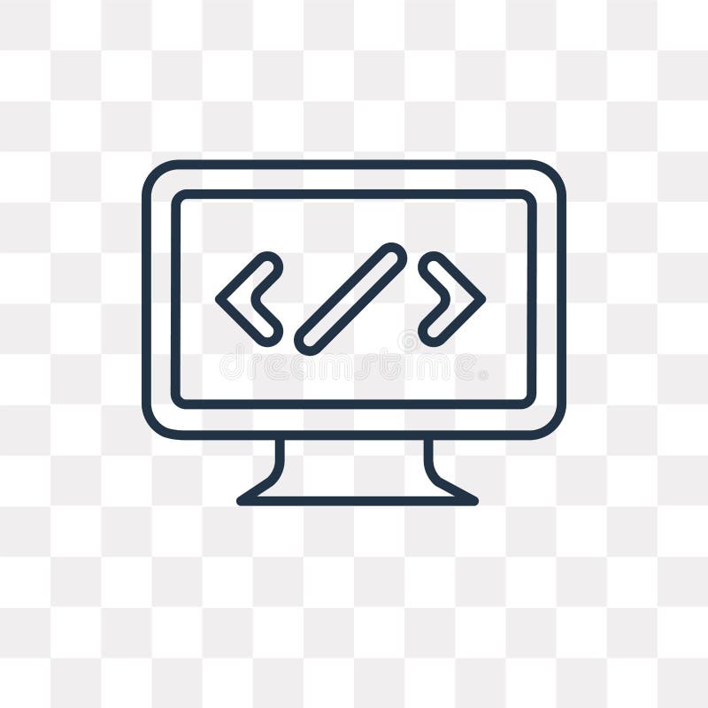 Icono Del Vector De La Web Aislado En El Fondo Transparente, Web Linear ...