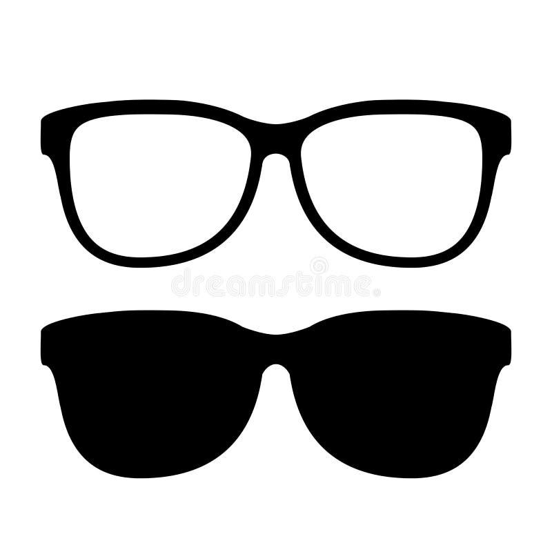 Icono Del Vector De Las Gafas De Sol Ilustración del Vector ...