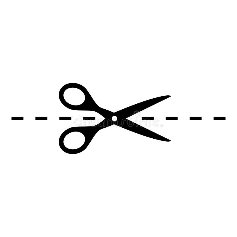 Icono Del Vector De Las Tijeras, Muestra De Frontera Del Vale Ejemplo ... Icono Del Vector De Las Tijeras, Muestra De Frontera Del Vale Ejemplo ...