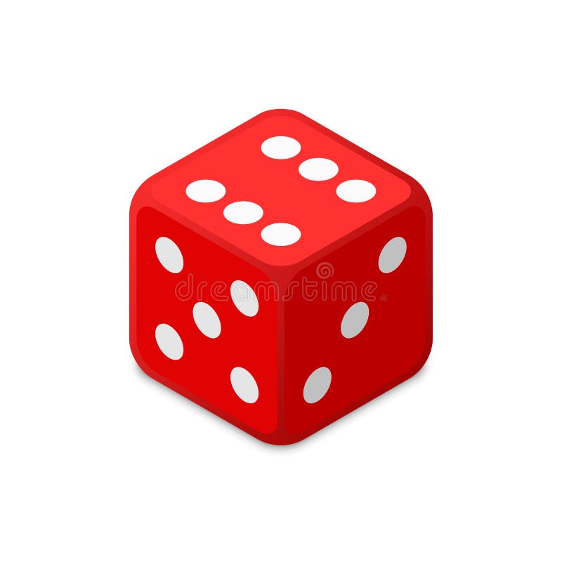 Icono Del Vector De Los Dados Ilustración del Vector - Ilustración de ...