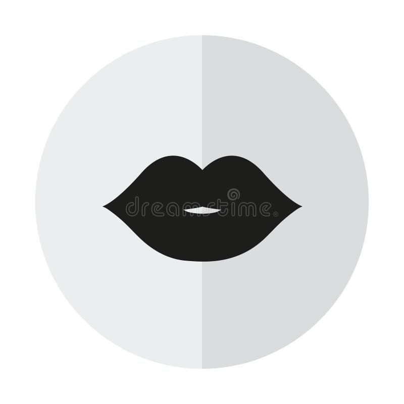 Icono Del Vector De Los Labios Ilustración del Vector - Ilustración de ...