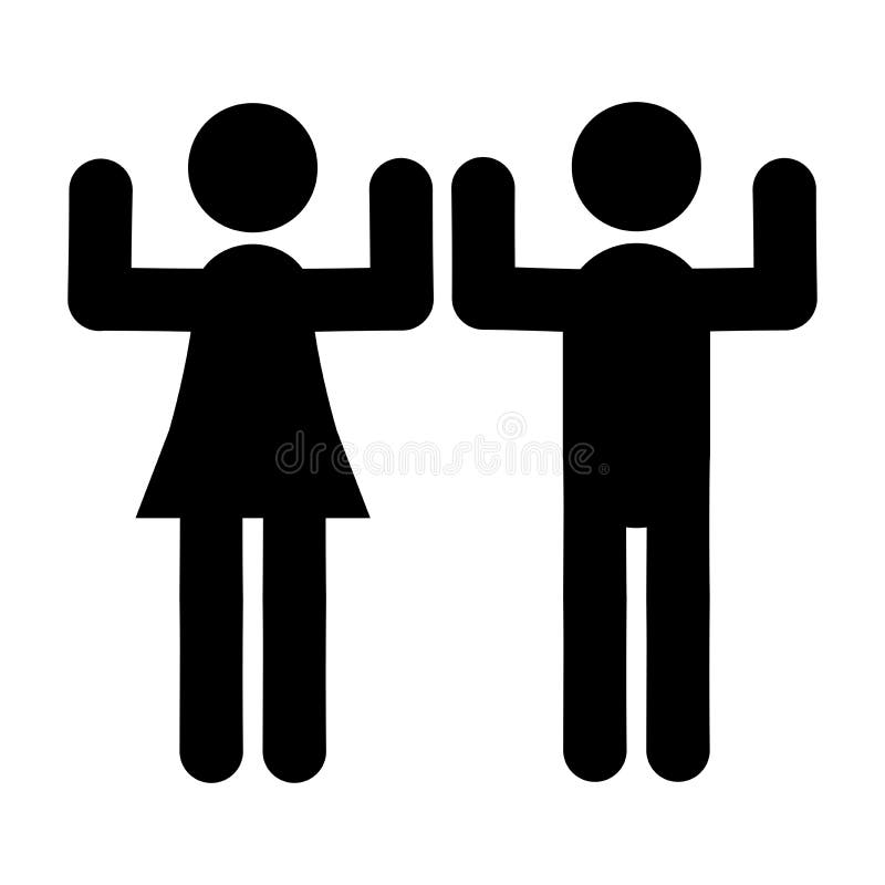 Icono Del Vector De Los Rehenes Stock de ilustración - Ilustración de ...