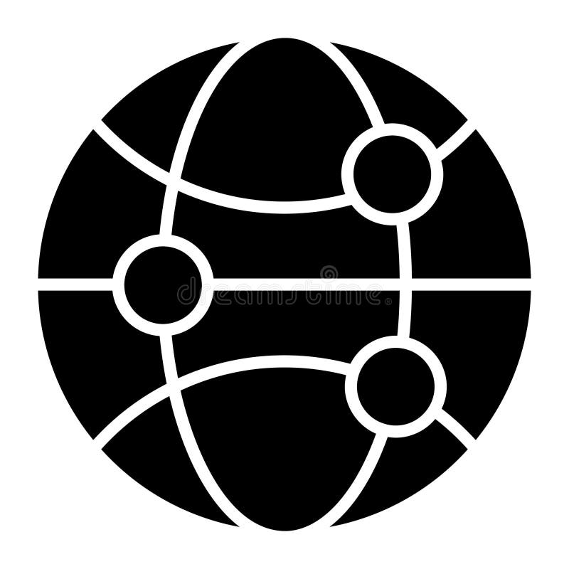 Icono Del Vector De Red Global Aislado En Fondo Blanco Ilustración del ...