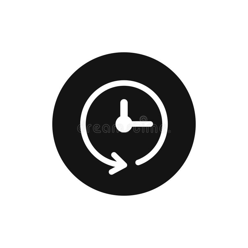 Icono Del Vector De Reloj De Flecha Ilustración del Vector ...