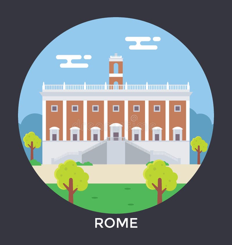 Icono del vector de Roma stock de ilustración. Ilustración de italia ...