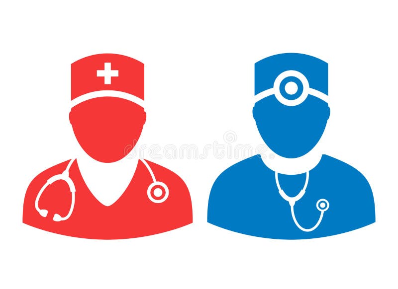 Icono Del Vector Del Doctor Ilustración del Vector - Ilustración de ...