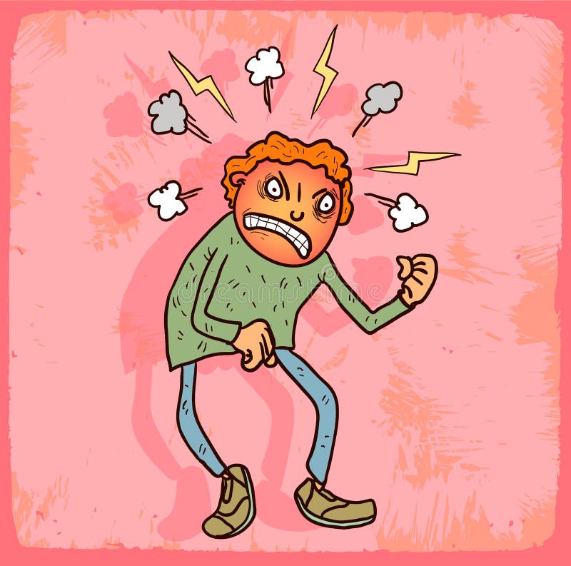 Estilo Isométrico Del Icono Del Hombre Rabioso Ilustración del Vector ...