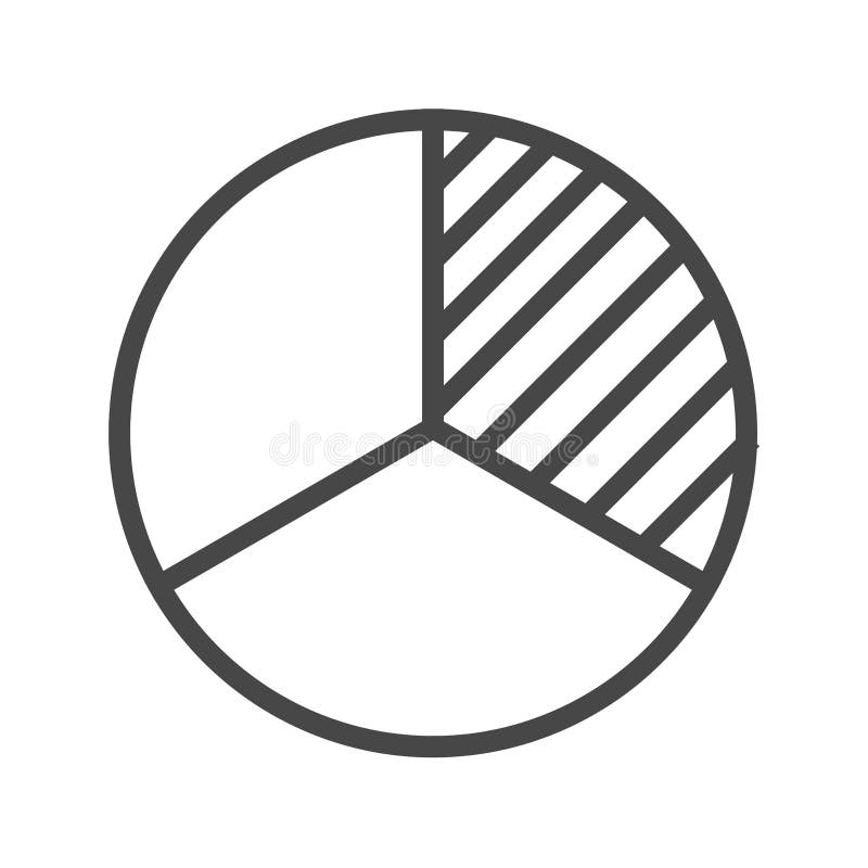 Icono Del Vector Del Gráfico De Sectores Ilustración del Vector ...