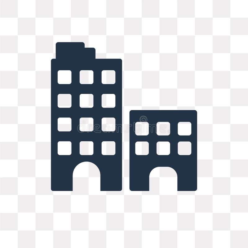 Icono Del Vector Del Edificio Aislado En El Fondo Transparente, Buildin ...